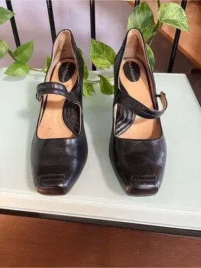 Hush Puppies | Shoes | Hush Puppies Black Leather Mary Jane Heels ...